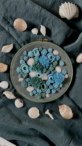 Helen Wilde Ovo Bloom Abstract Embroidery Art – ovo bloom