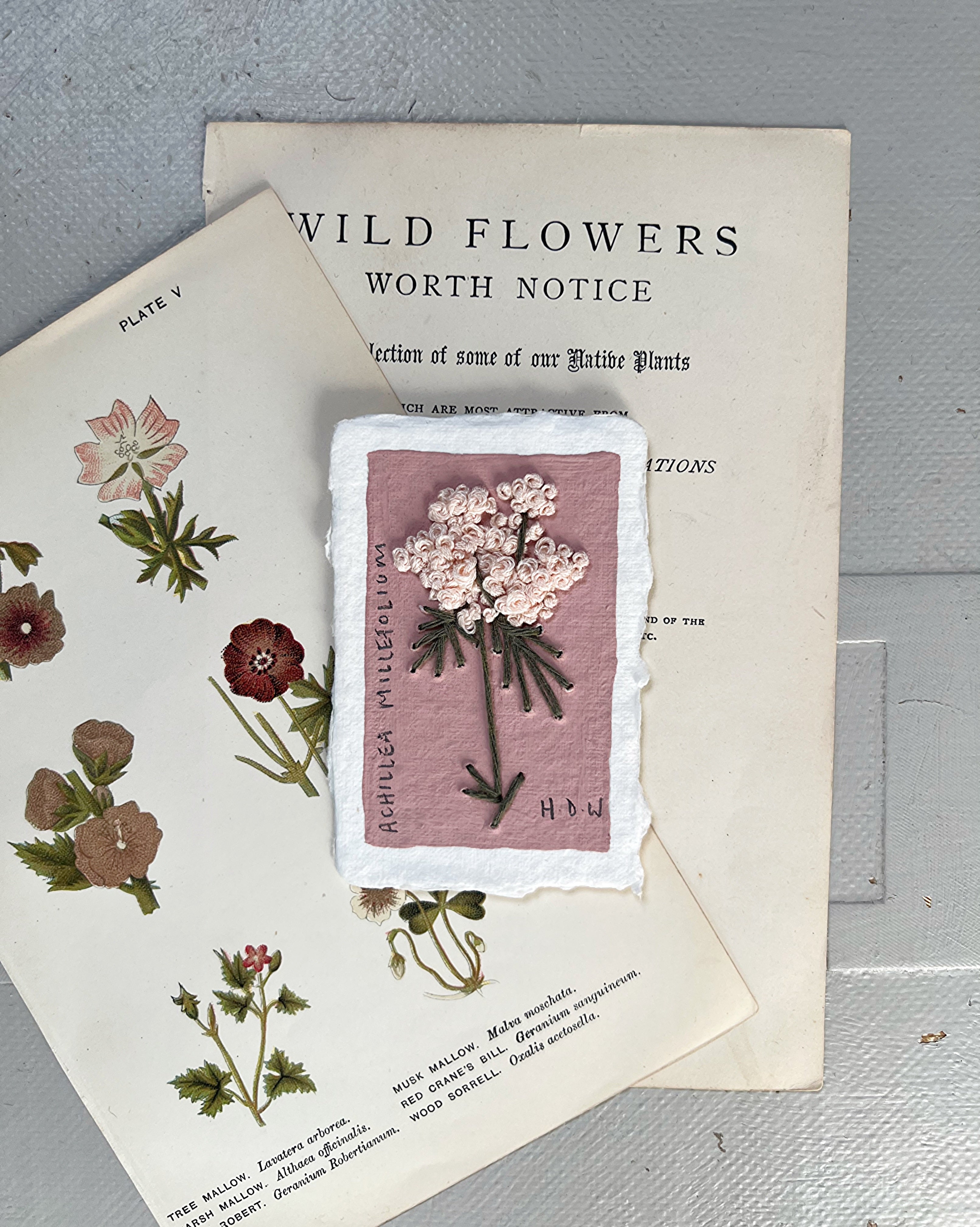 Helen Wilde Ovo Bloom Abstract Embroidery Art – ovo bloom