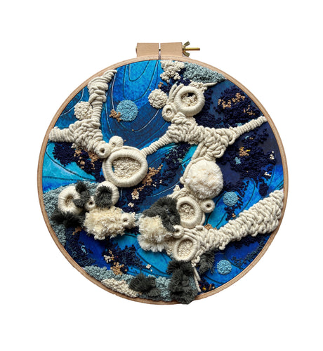 Helen Wilde Ovo Bloom Abstract Embroidery Art – ovo bloom